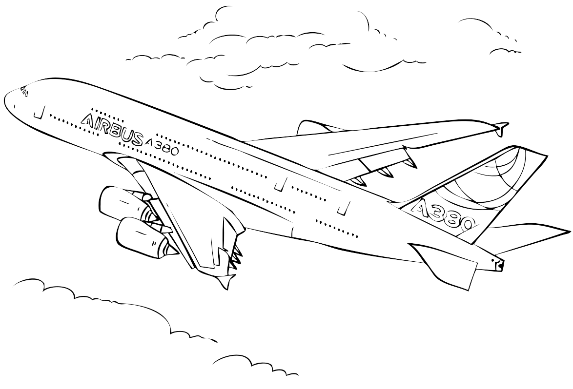 85 Disegni Aerei da colorare