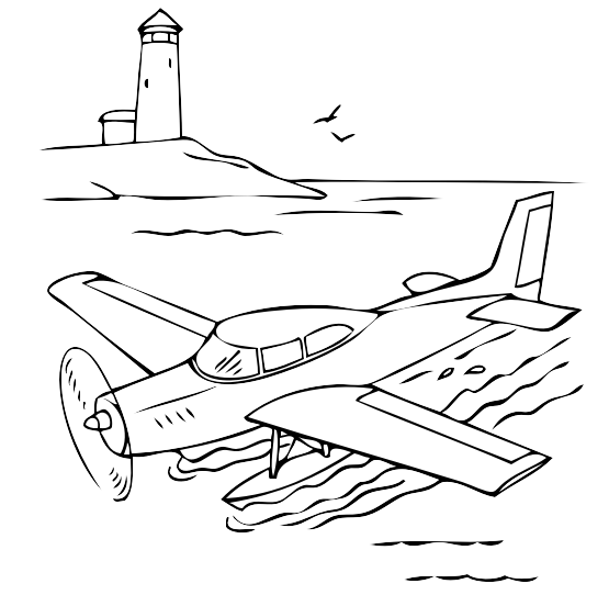 85 Disegni Aerei da colorare