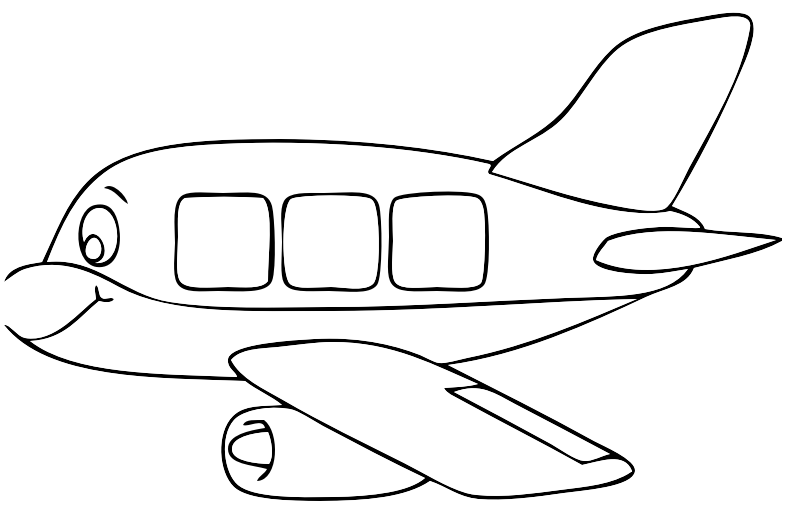 85 Disegni Aerei da colorare