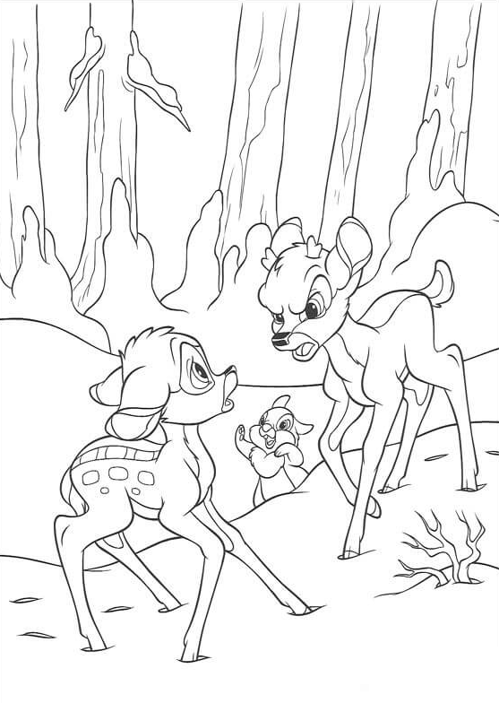 67 Disegni Bambi da Colorare per bambini