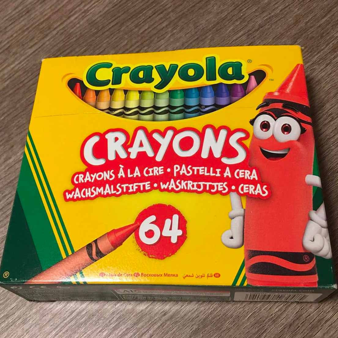 CRAYOLA Pastelli a Cera 64 Colori: Creatività e Divertimento