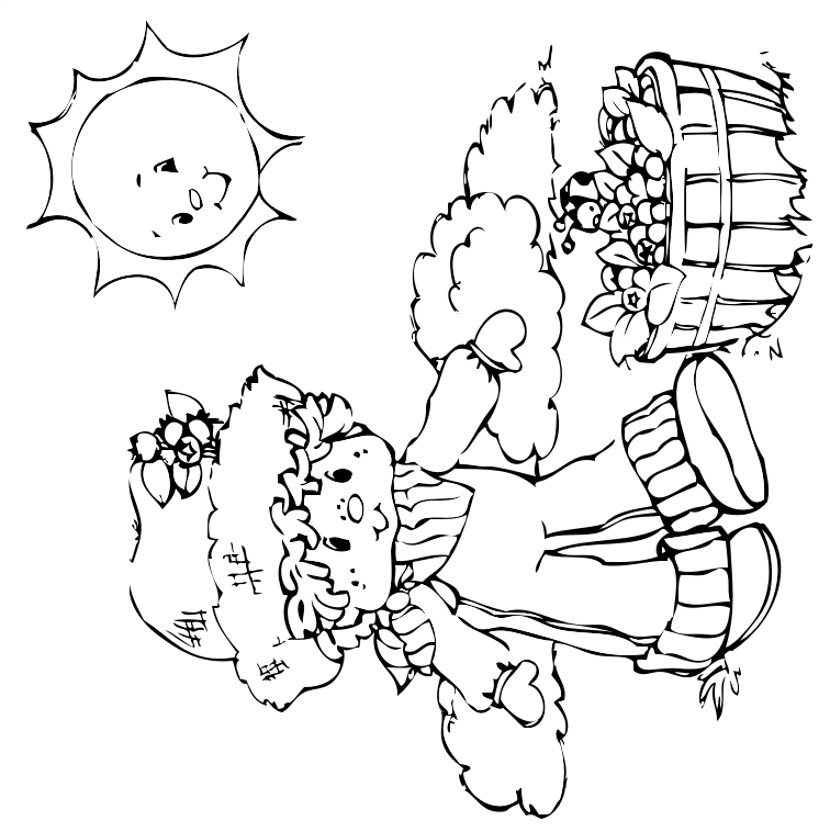 6 Disegni Fragolina da Colorare per bambini