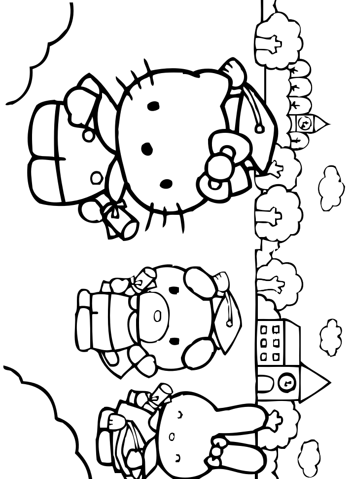 71 Disegni Hello Kitty da Colorare per bambine