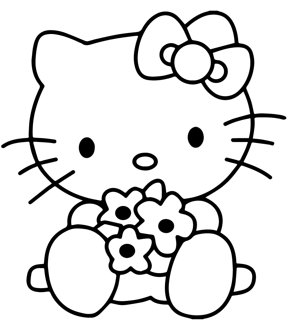 71 Disegni Hello Kitty da Colorare per bambine