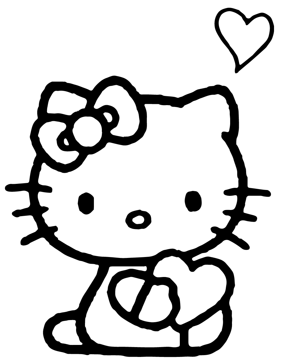 71 Disegni Hello Kitty da Colorare per bambine