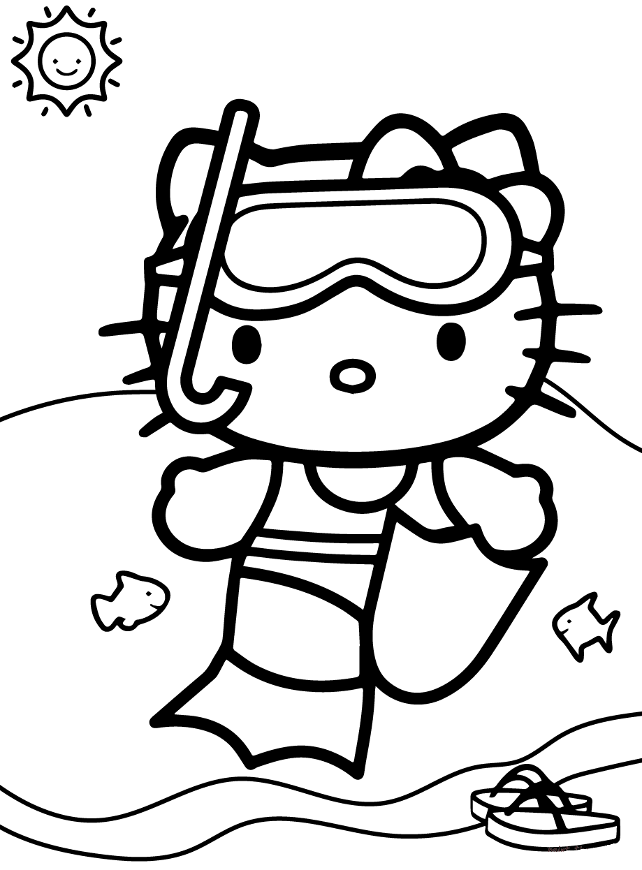 71 Disegni Hello Kitty da Colorare per bambine