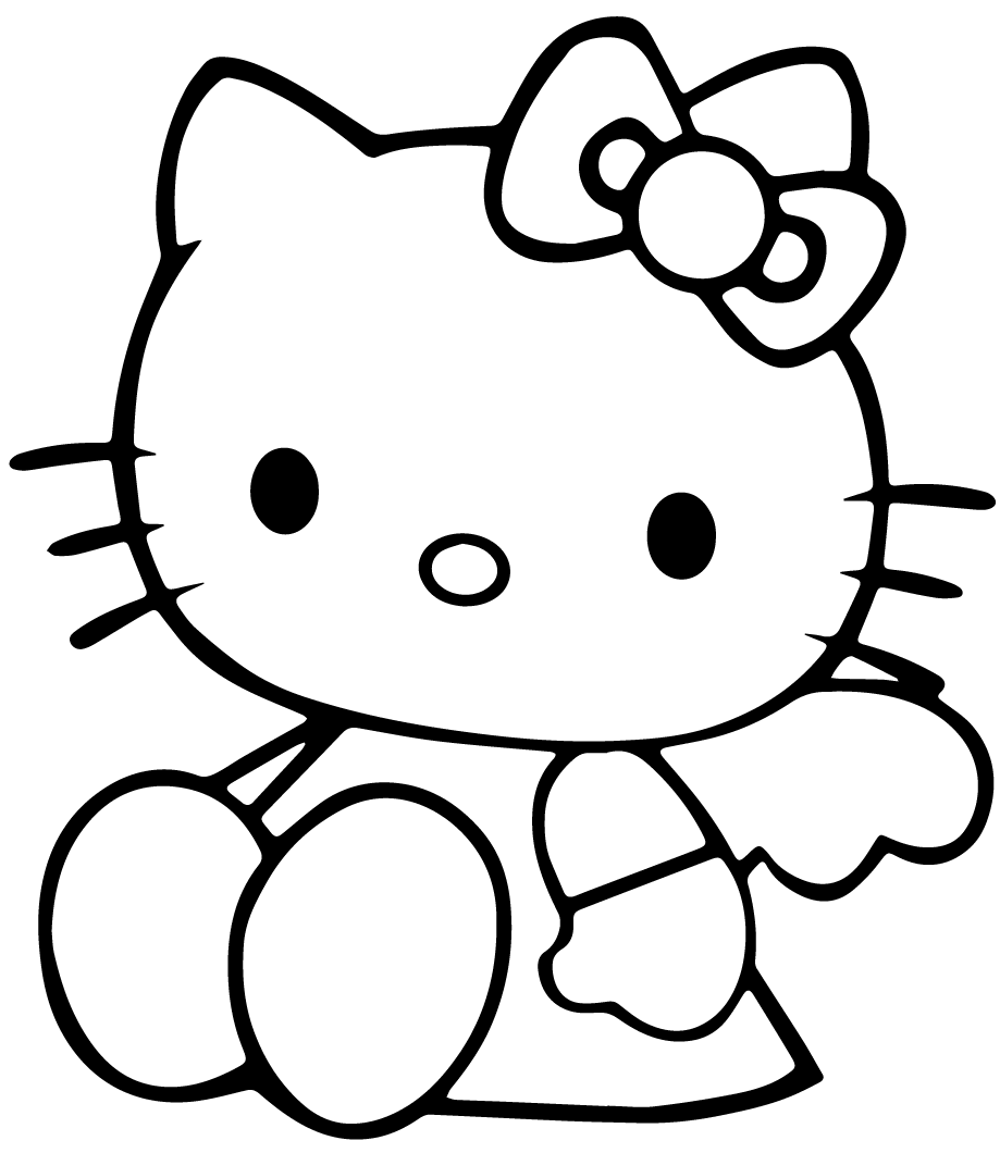 71 Disegni Hello Kitty da Colorare per bambine