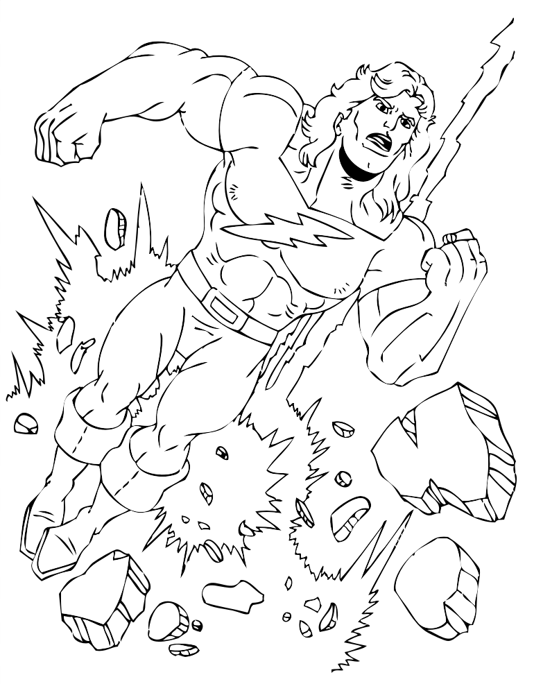 25 Disegni Hulk da Colorare per bambini