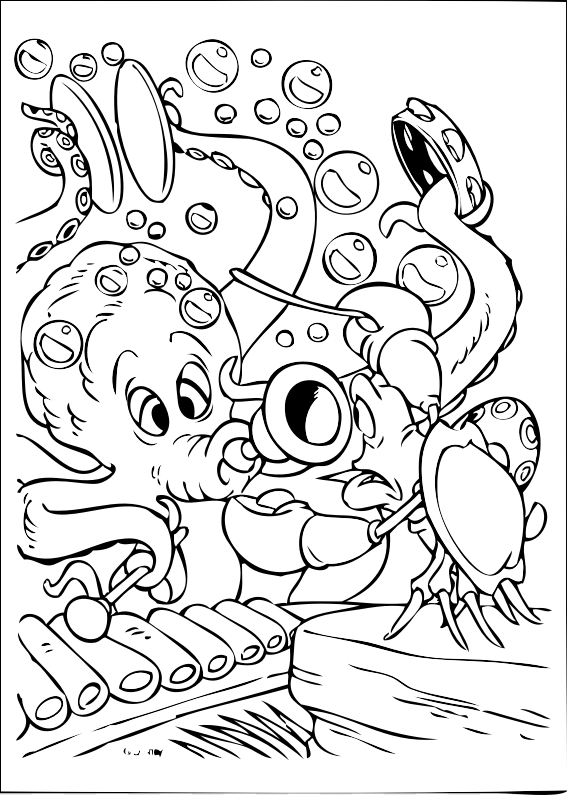 46 Disegni La Sirenetta da Colorare