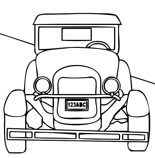 38 Disegni Macchine da colorare per bambini