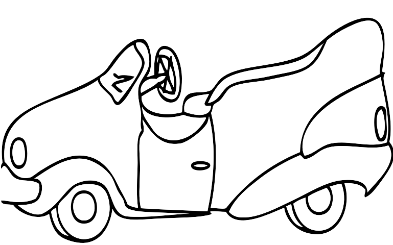 38 Disegni Macchine da colorare per bambini