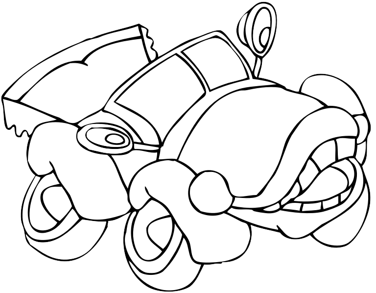 38 Disegni Macchine da colorare per bambini