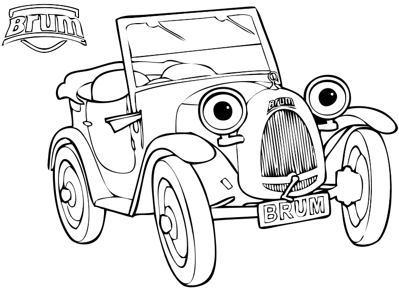 38 Disegni Macchine da colorare per bambini