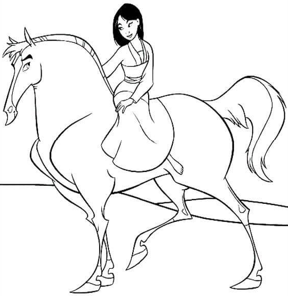 57 Disegni Mulan da Colorare