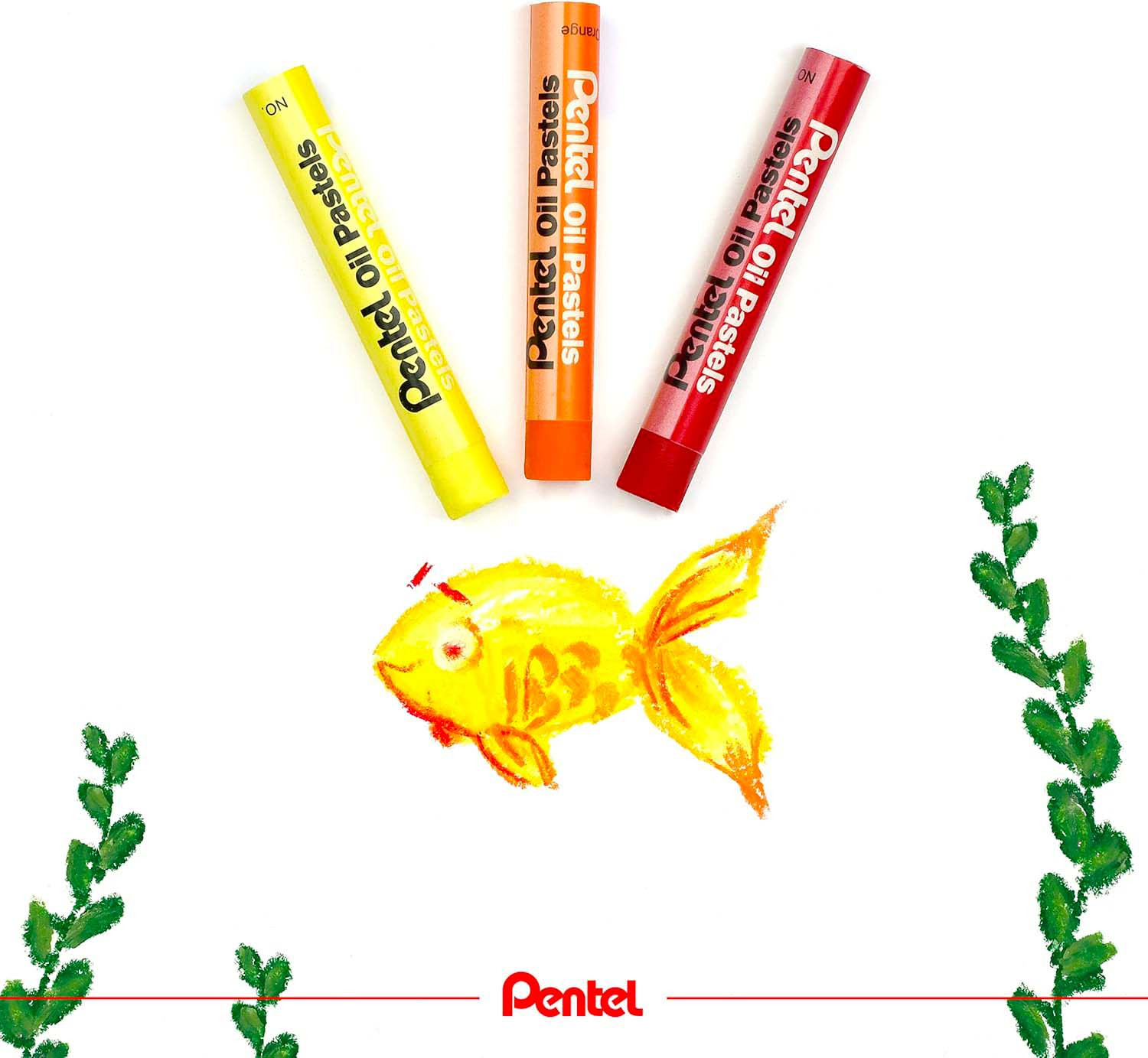 Pentel PHN Pastelli Olio 50 Pezzi: Colori Brillanti e Versatilità