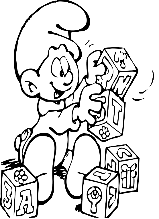 43 Disegni Puffi da Colorare