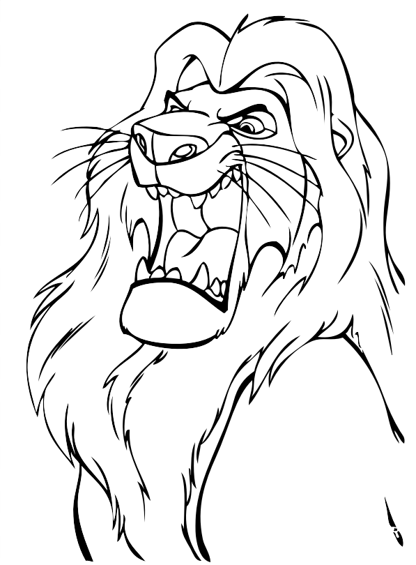 131 Disegni Re Leone da Colorare per bambini