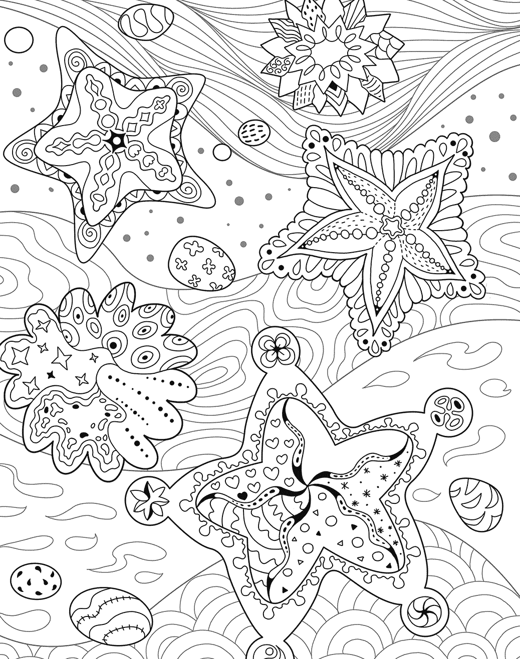 11 Disegni Stella Marina da colorare per bambini