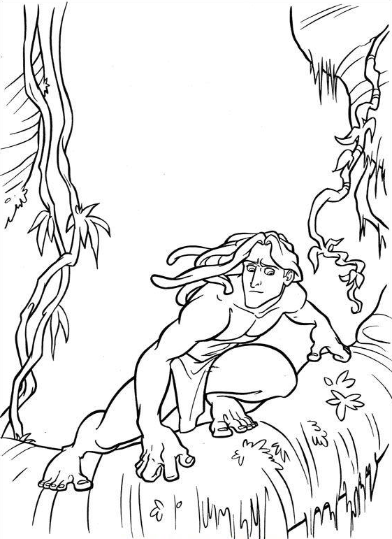 117 Disegni Tarzan da colorare