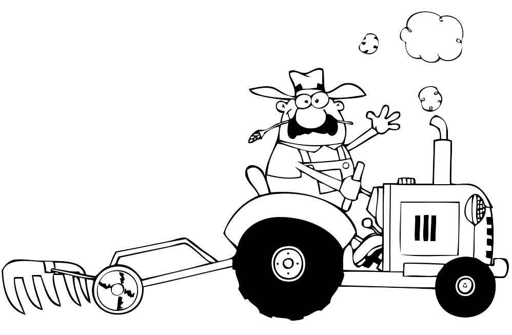 Disegni Da Colorare Trattore Per Bambini Attività Di Colorazione Di